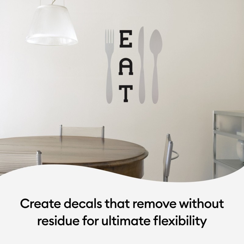 Vinilo adhesivo removible Plata Mate, Smart Vinyl™ de Cricut